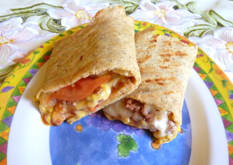 Grilled Cheeseburger Wraps