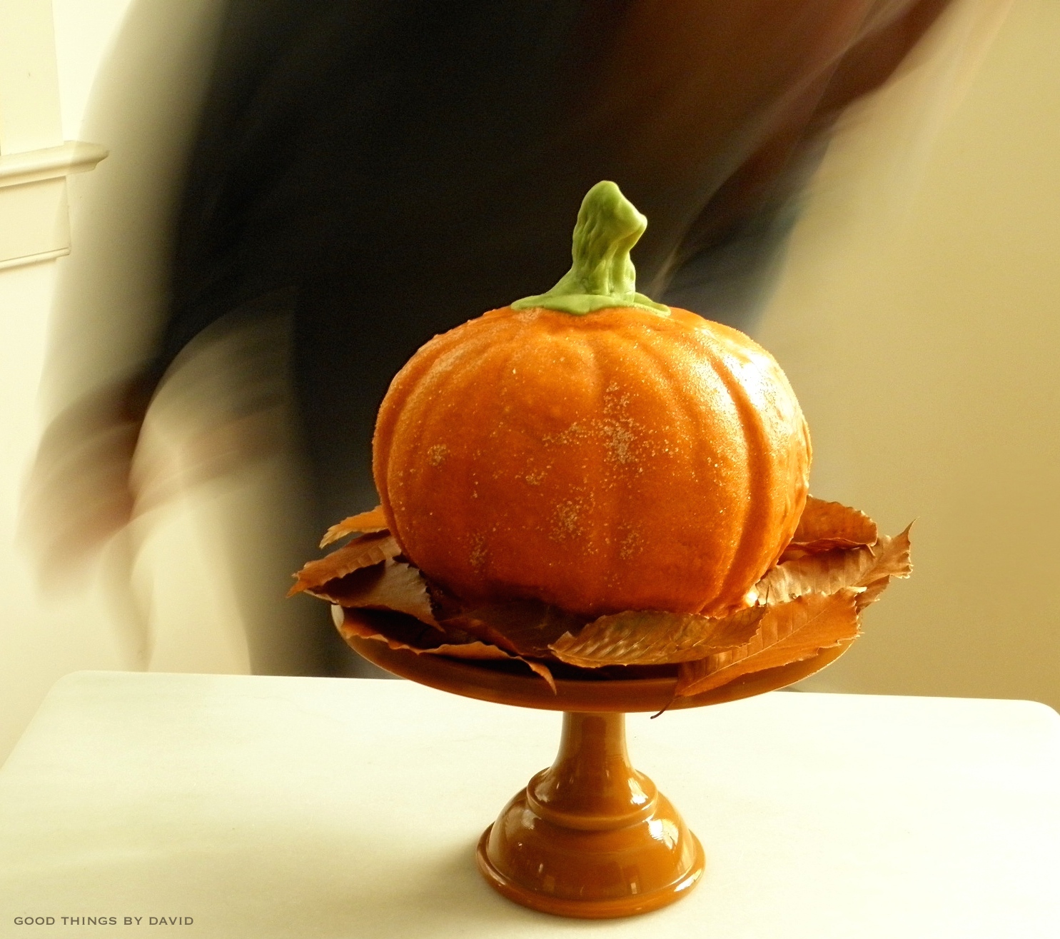 Creating a Pumpkin Shaped Cake