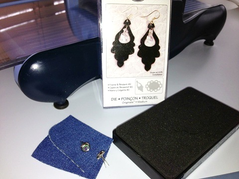 How to Make Die-Cut Denim Earrings Tutorial / The Beading Gem