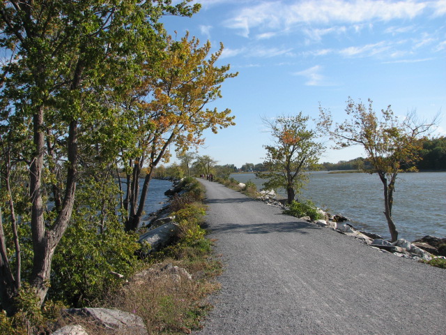 Riding the BTV Island Line Trail, Causeway into Lake Champlain | South ...