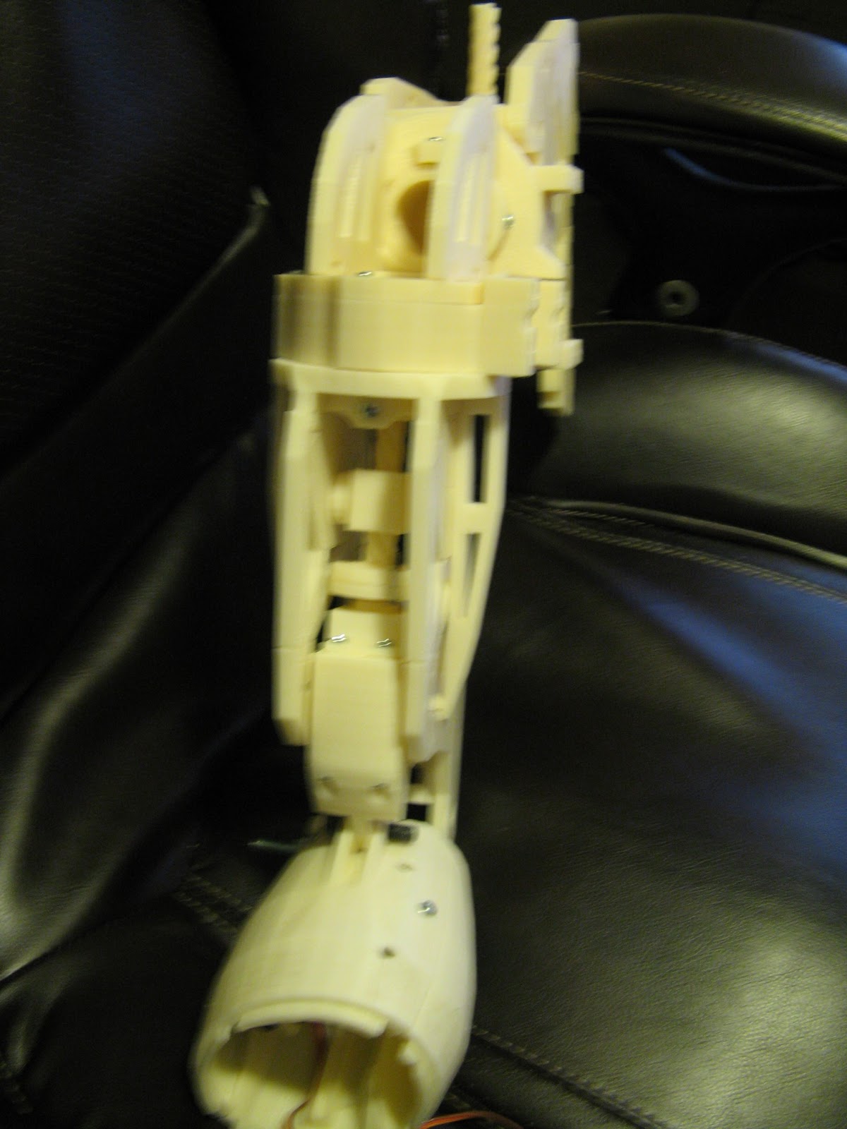 Haptic Telepresence Blog: Left arm of Inmoov robot complete