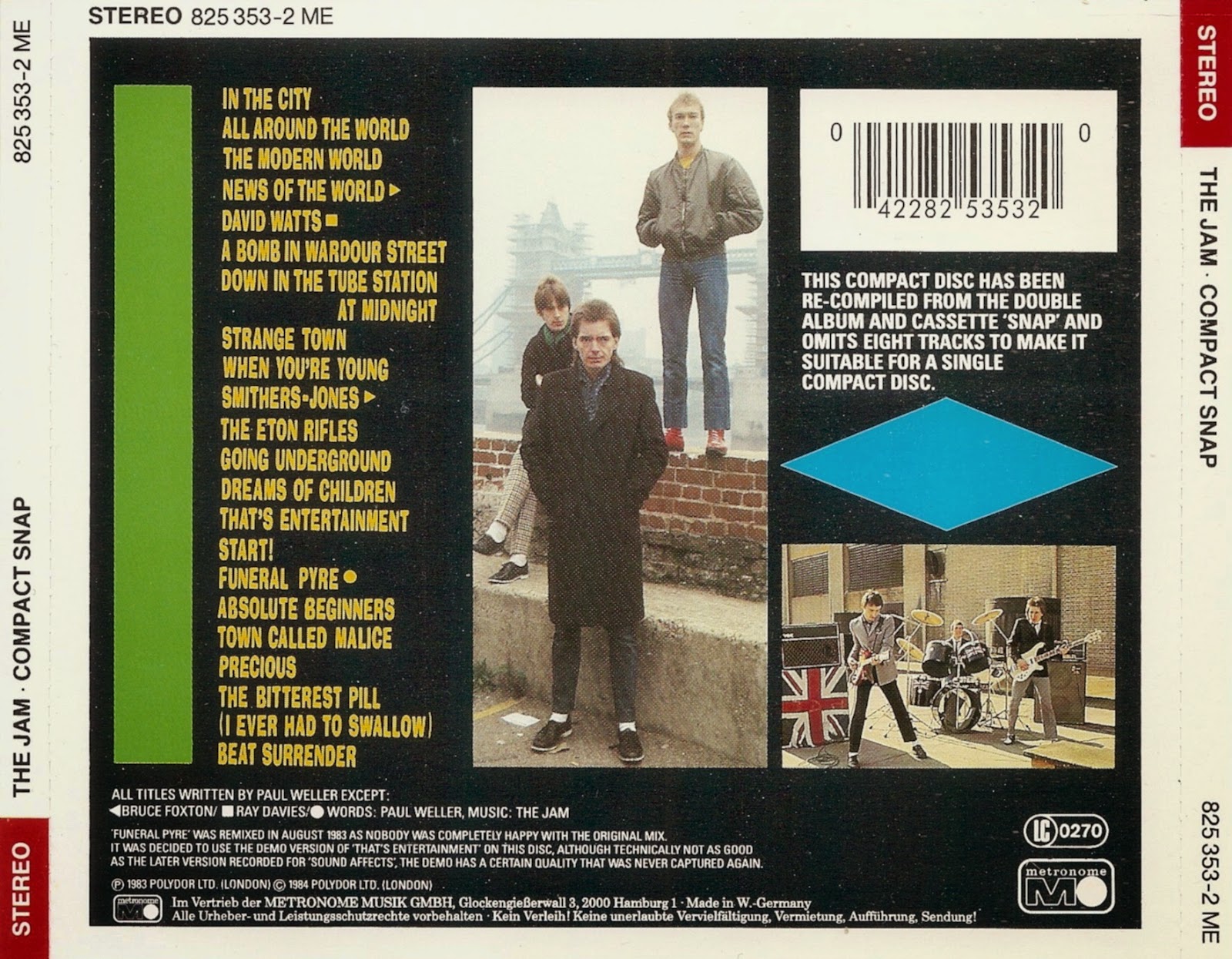 The First Pressing CD Collection: The Jam - Compact Snap