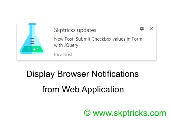 Display Browser Notifications from Web Application | SKPTRICKS