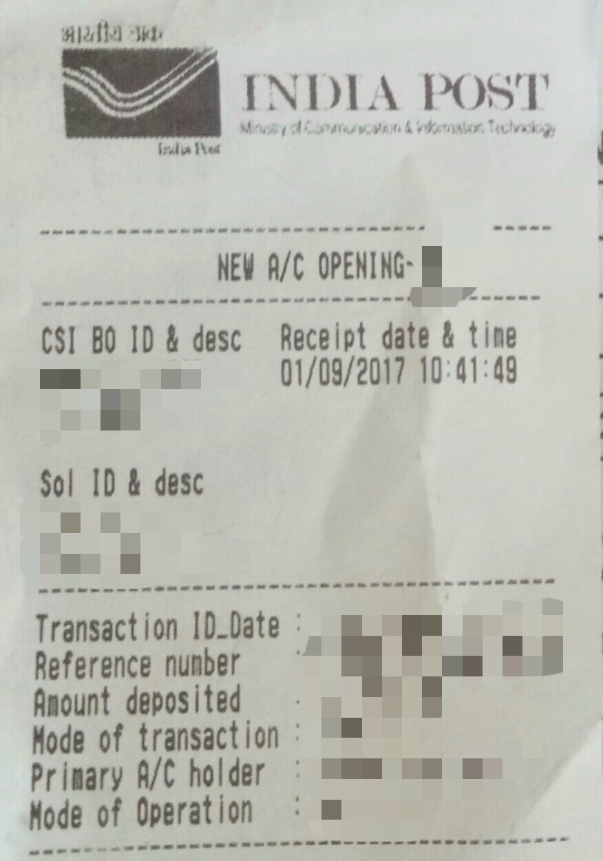 Opening of TD Account Opened in BO RICT DEVICE at SO / AO in DOP ...