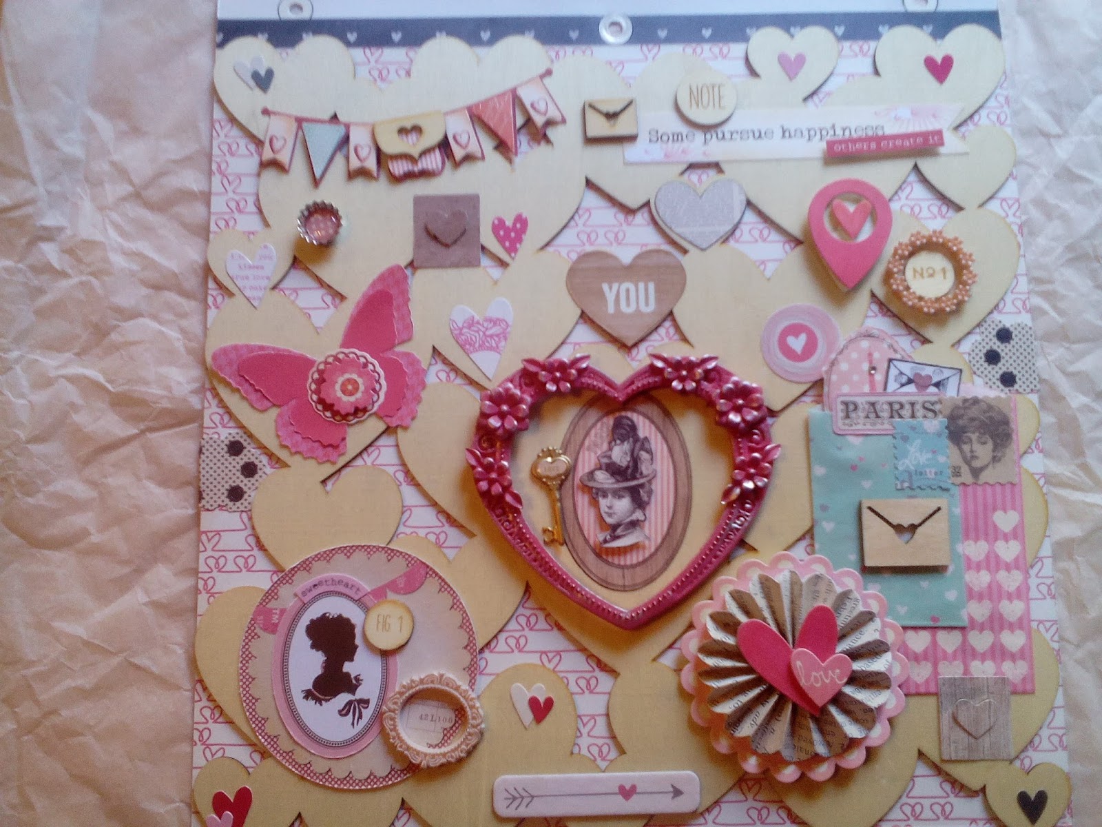 MAYFLOWERSCRAP: Tableau Coeur-style Paris