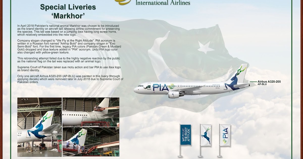 Illustrated Wings: PIA - Special Liveries - Markhor