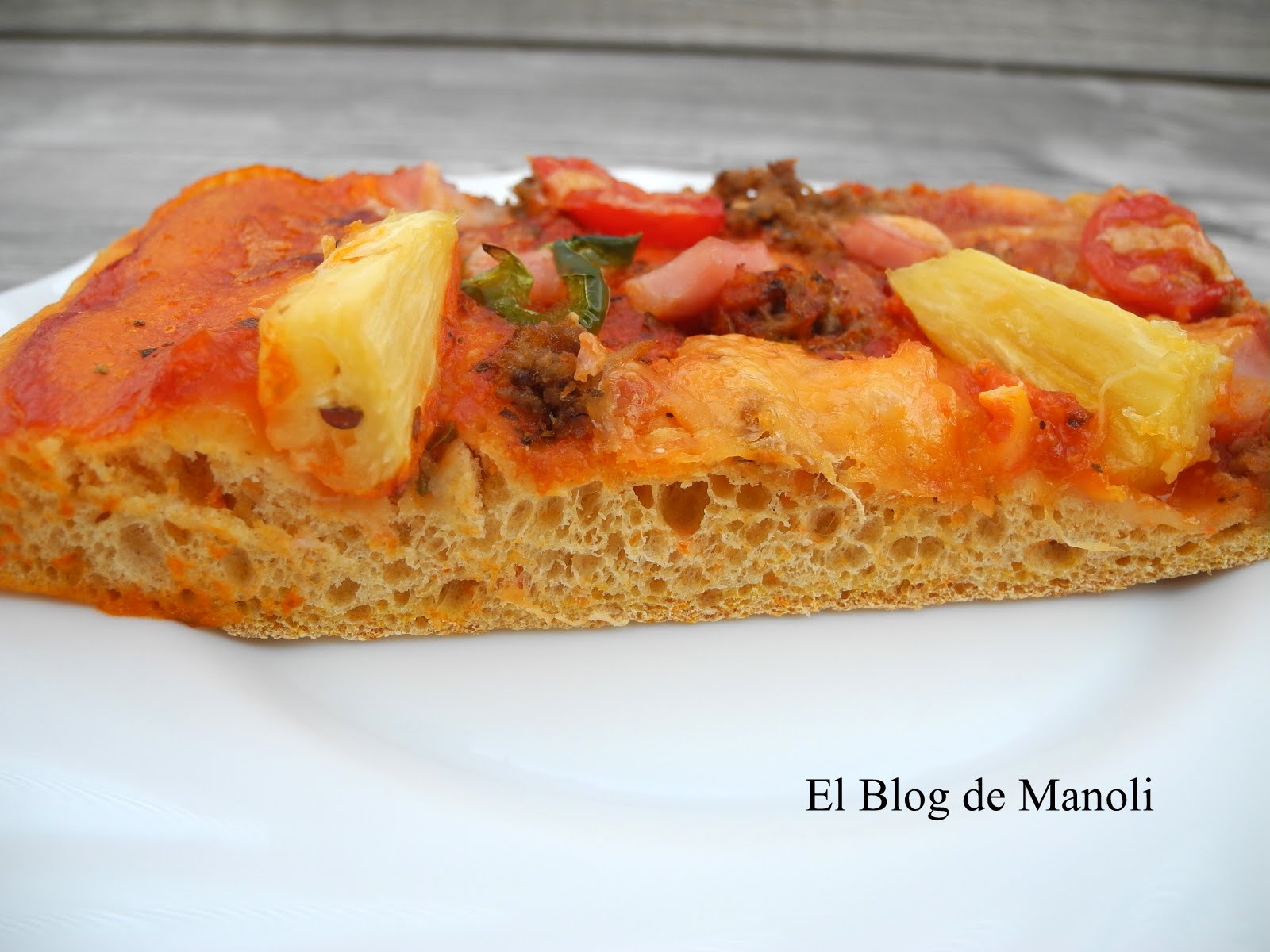 El blog de Manoli: Pizza con Masa de Zanahoria