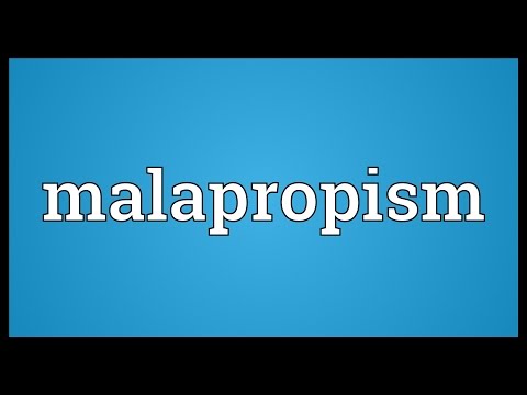 Malapropism: An Overview ~ All About English Literature