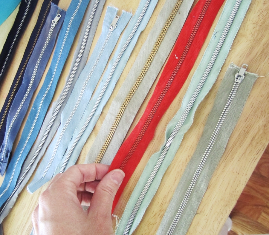 smartgirlstyle: modern art with vintage zippers