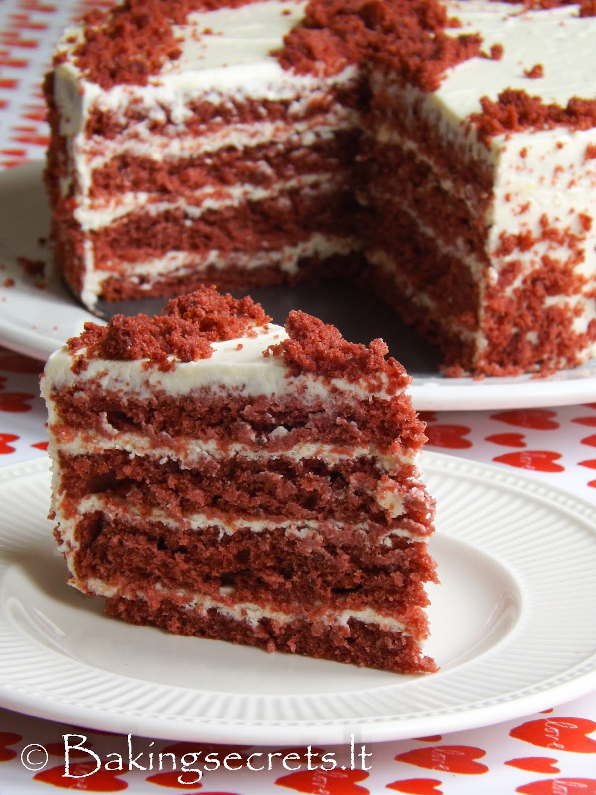 Baking Secrets: Raudonojo Aksomo (Velveto) tortas / Red Velvet Cake