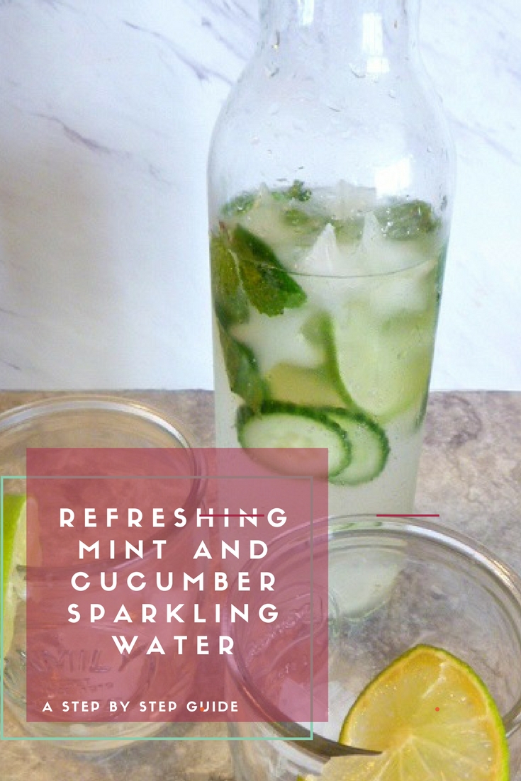 Slice of Southern: Refreshing Mint and Cucumber Sparkling Water