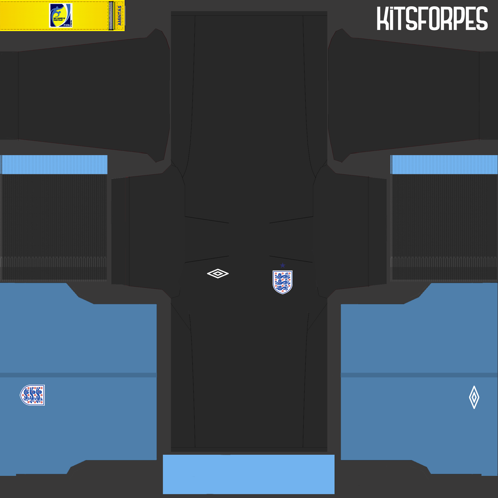 Kits For PES: Kit suplente de la Seleccíon de Inglaterra 2012