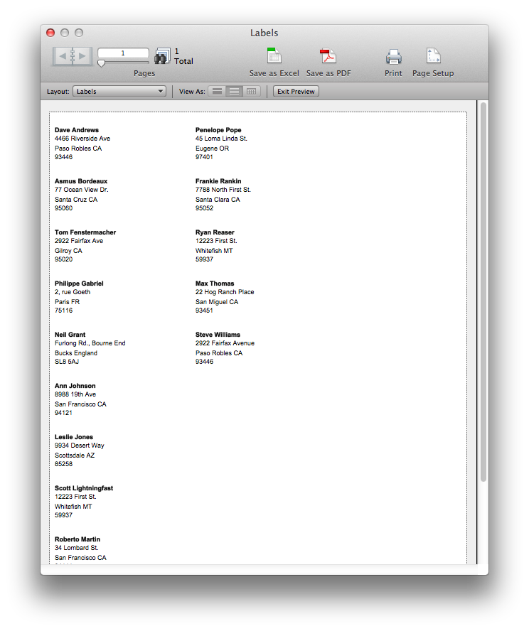 The Mac Office Contacts Filemaker Pro 12 Starter Solution