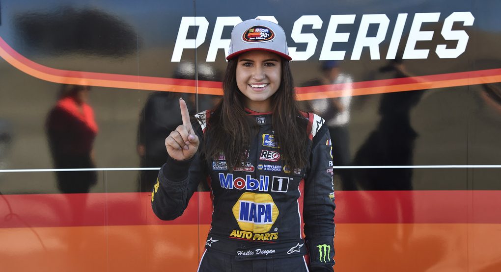 NASCAR Race Mom: Hailie Deegan making #NASCAR History Quickly