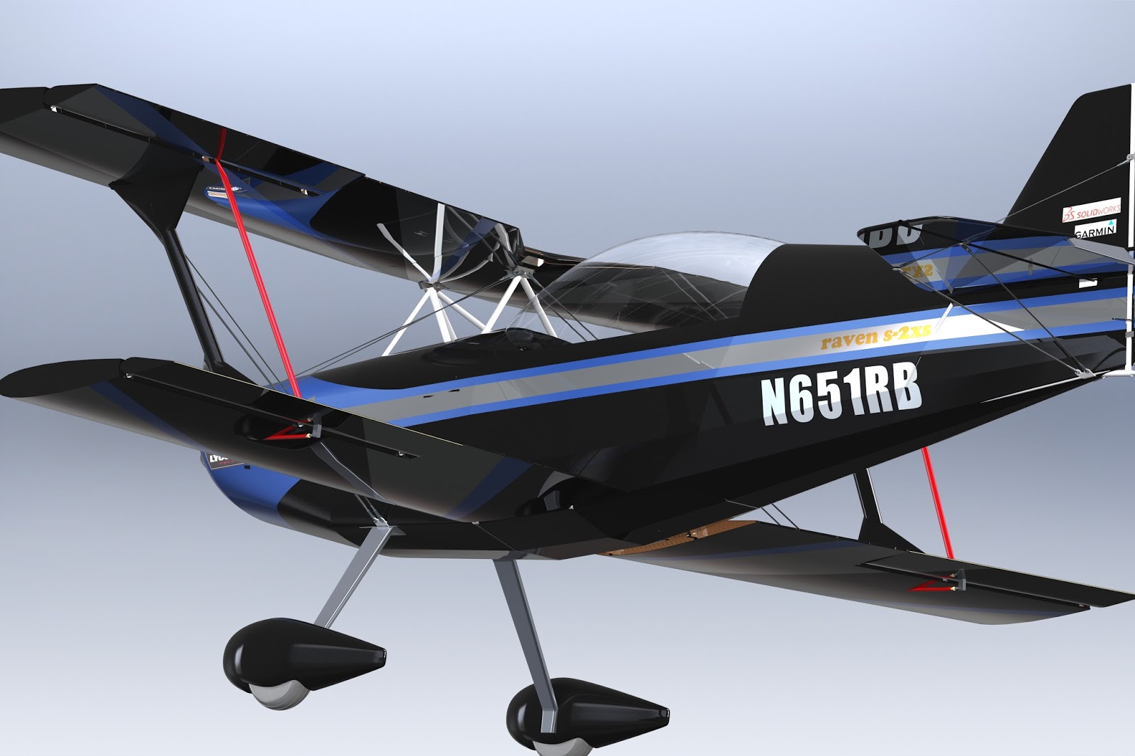 aviação experimental: fotos renderizadas raven 2xs