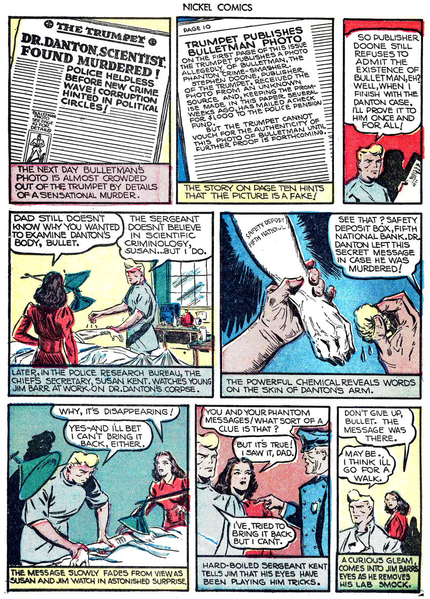 Pappy's Golden Age Comics Blogzine: Number 1407: The five-cent superhero