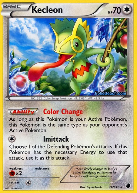 Kecleon -- Plasma Freeze Pokemon Card Review | PrimetimePokemon's Blog