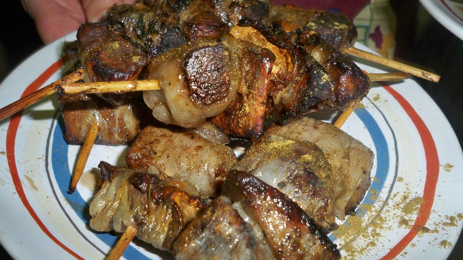 Sweet Coconut and Cumin: Boulfaf - Moroccan Grilled Liver & lung Kebab