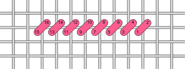 Textile Arts Now: Tent stitch variants