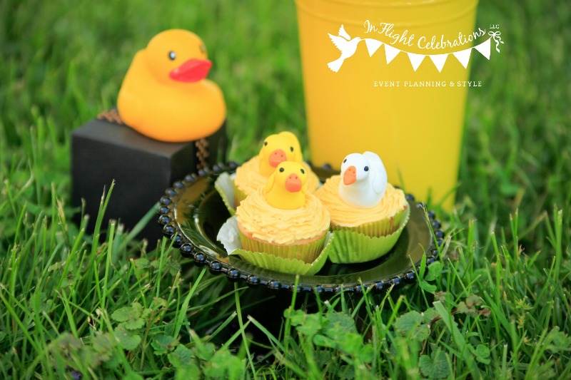 In Flight Party Ideas: Duck, Duck, Goose Inspired Dessert Table