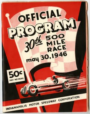 ALL MY EYES: A Checkered Past: Indy 500 Program Covers