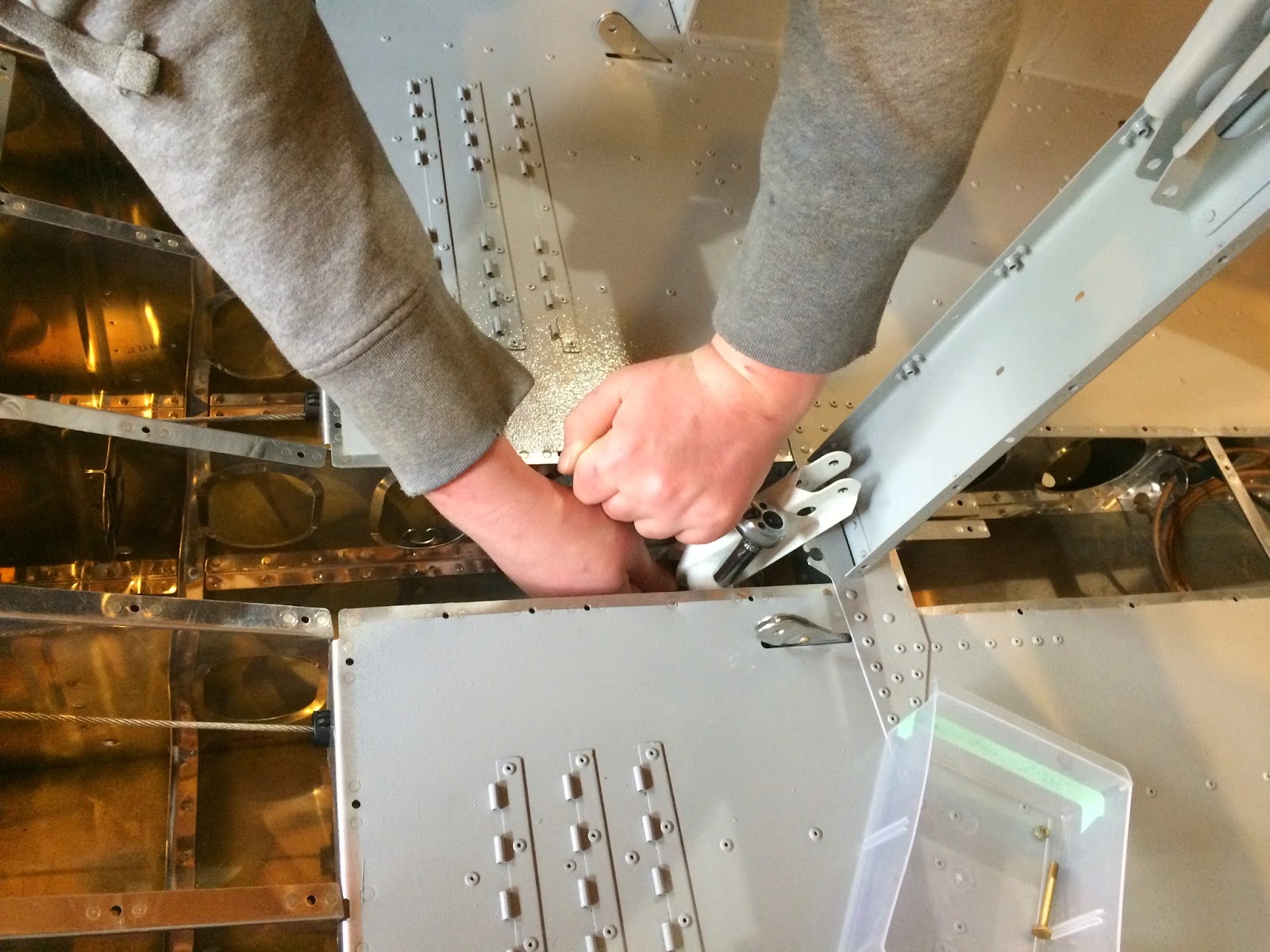 Gordon's RV14 Build: Flap controls instal and Panel construction begins