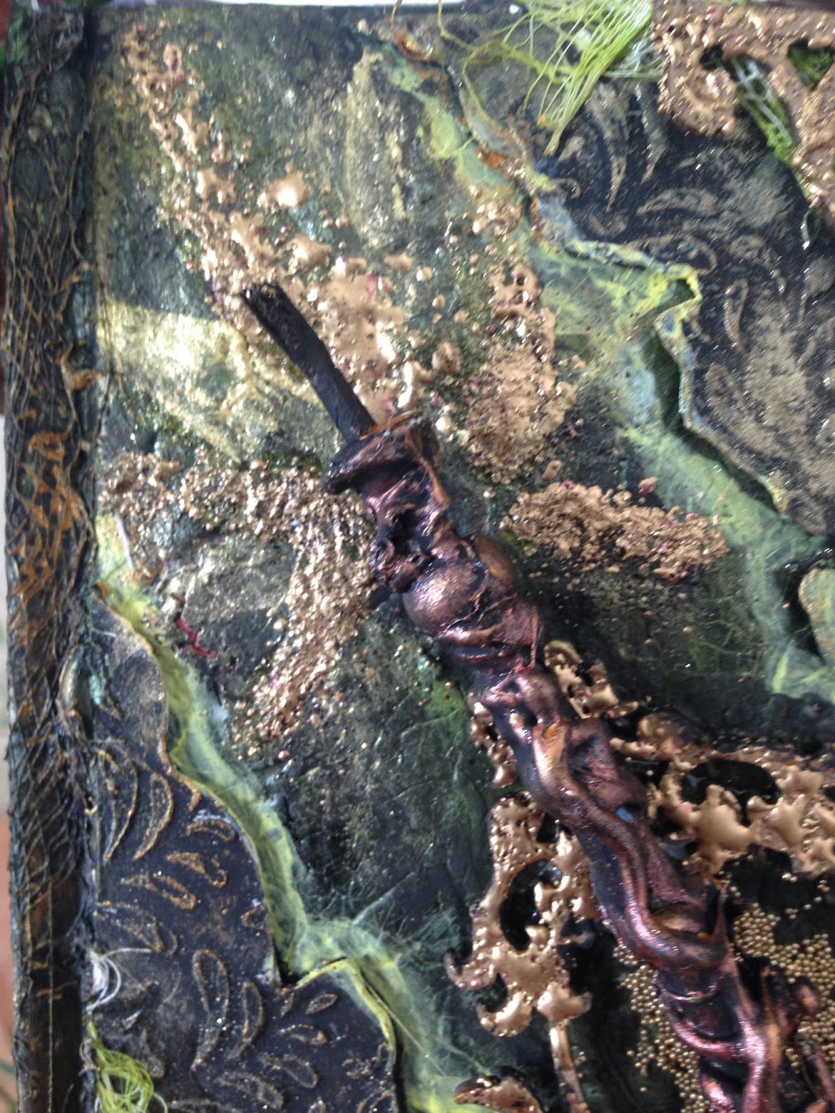 Butterflies N' Buttons: making magic- altered journal cover