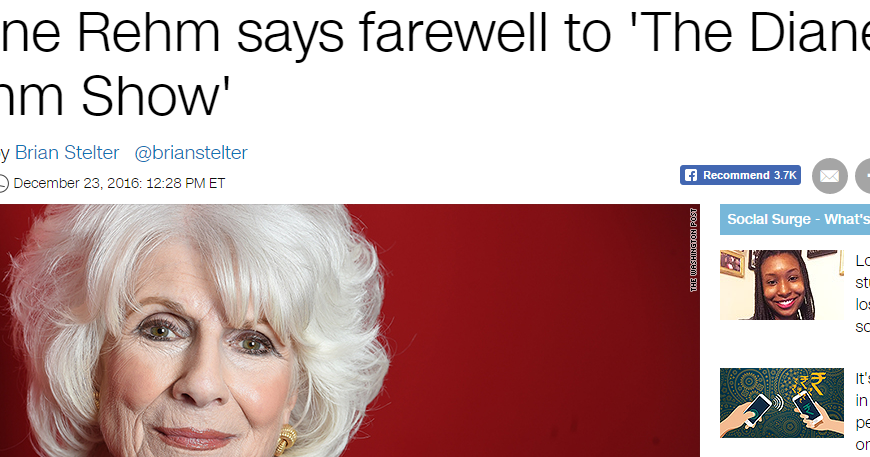 The Mindless Freaks: Diane Rehm says farewell to The Diane Rehm Show ...