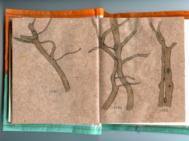 Piecework Wallets & Things: Trees in the Near Dark, Plus a Recipe for Ink