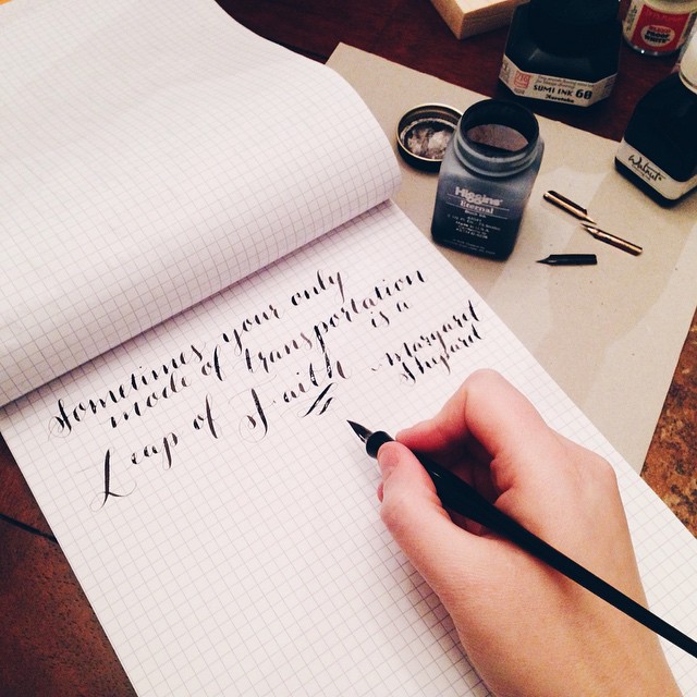 wisp + whim: Learning Calligraphy & My 365 Project