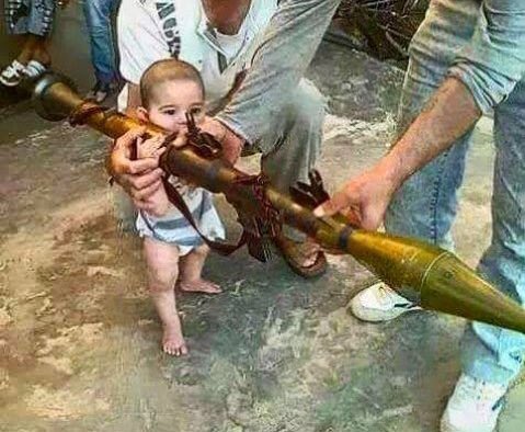 Asian Defence News: Baby training with RPG before Toilet training