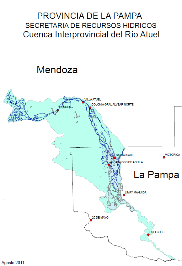 Espacio geográfico: El conflicto jurisdiccional en la cuenca del río Atuel