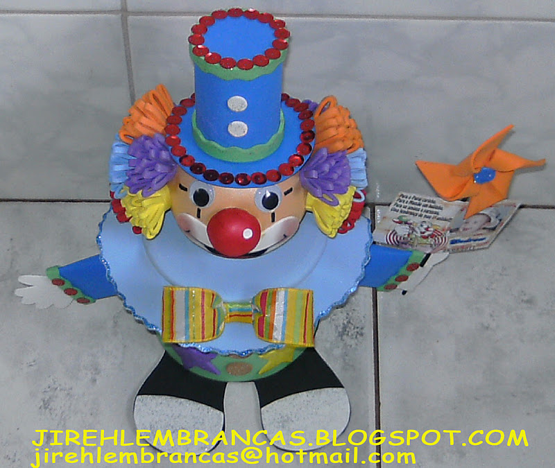 JIREH LEMBRANÇAS ARTE EM E.V.A: FESTINHA COM O TEMA DE PALHAÇINHO!