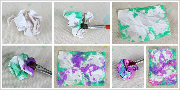 Turn your pieces of crumpled paper into a work of art. - crazzy craft