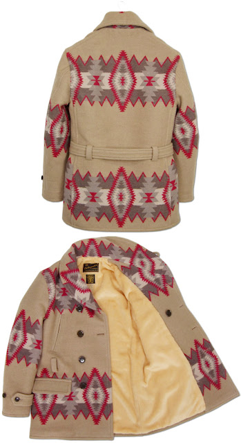 Cushman Belted Wool Indian Blanket Jacket ~ Rivet Head