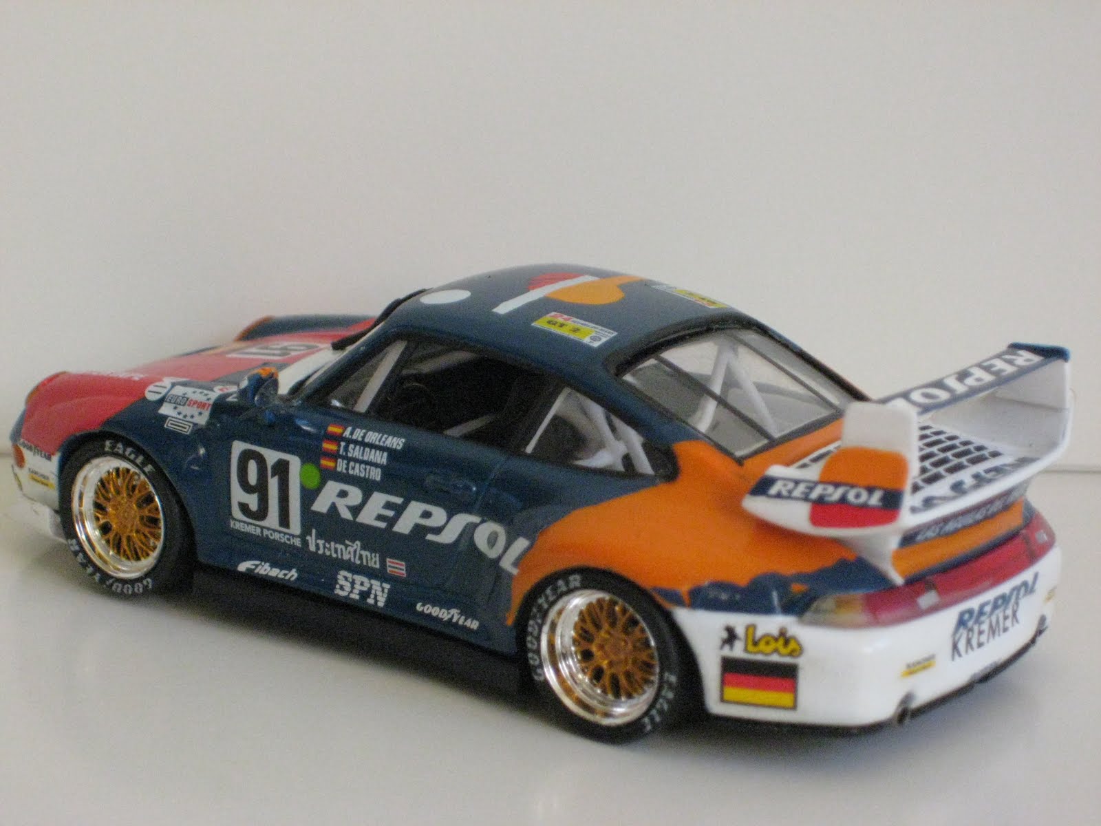 cochesaescala: PORSCHE 911 GT2 REPSOL #91 LM 1995