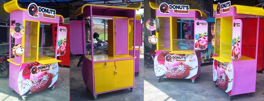 Gerobak Donut Murah R 3.800.000 | Gerobak Unik Bandung