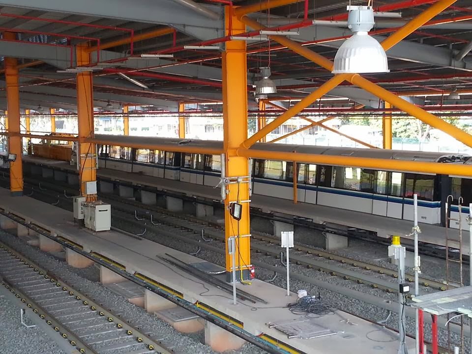 Downtown Line Construction: Gali Batu depot tests