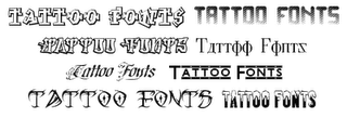 Tattoo Fonts Style | Design A Tattoo