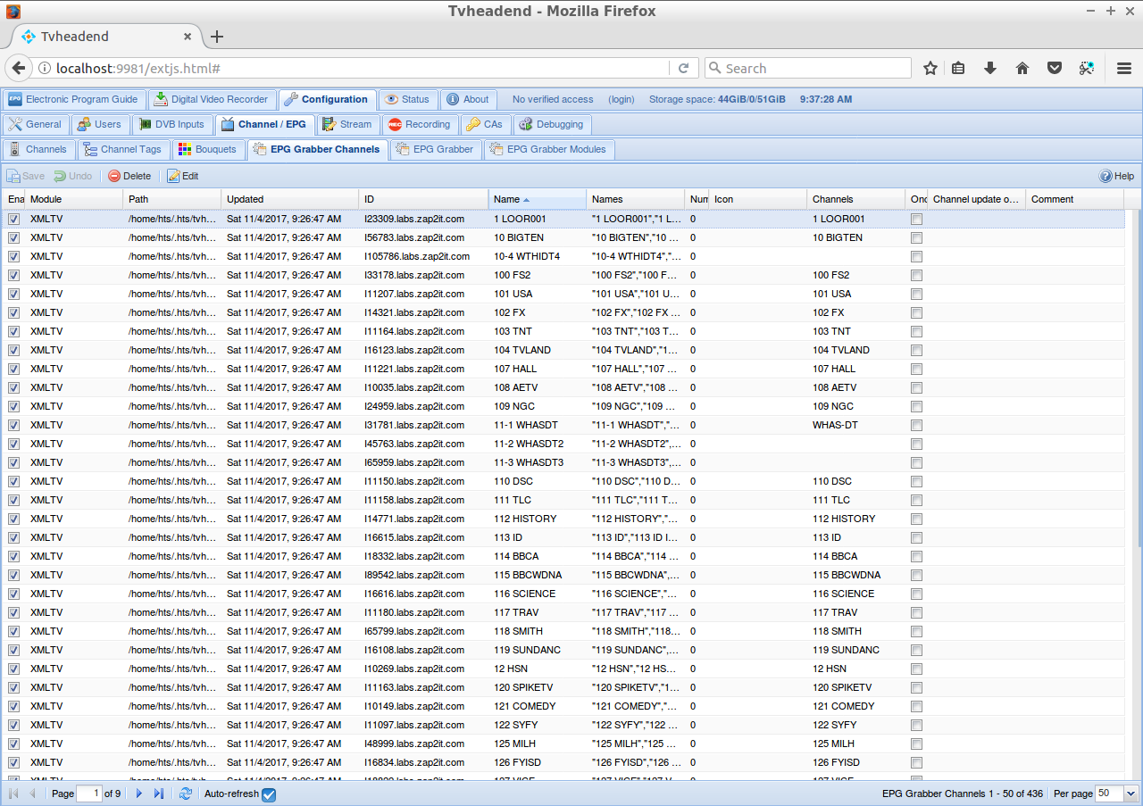 Integrating OTA and Pay TV Services Using Tvheadend: Part 5 EPG Configuration