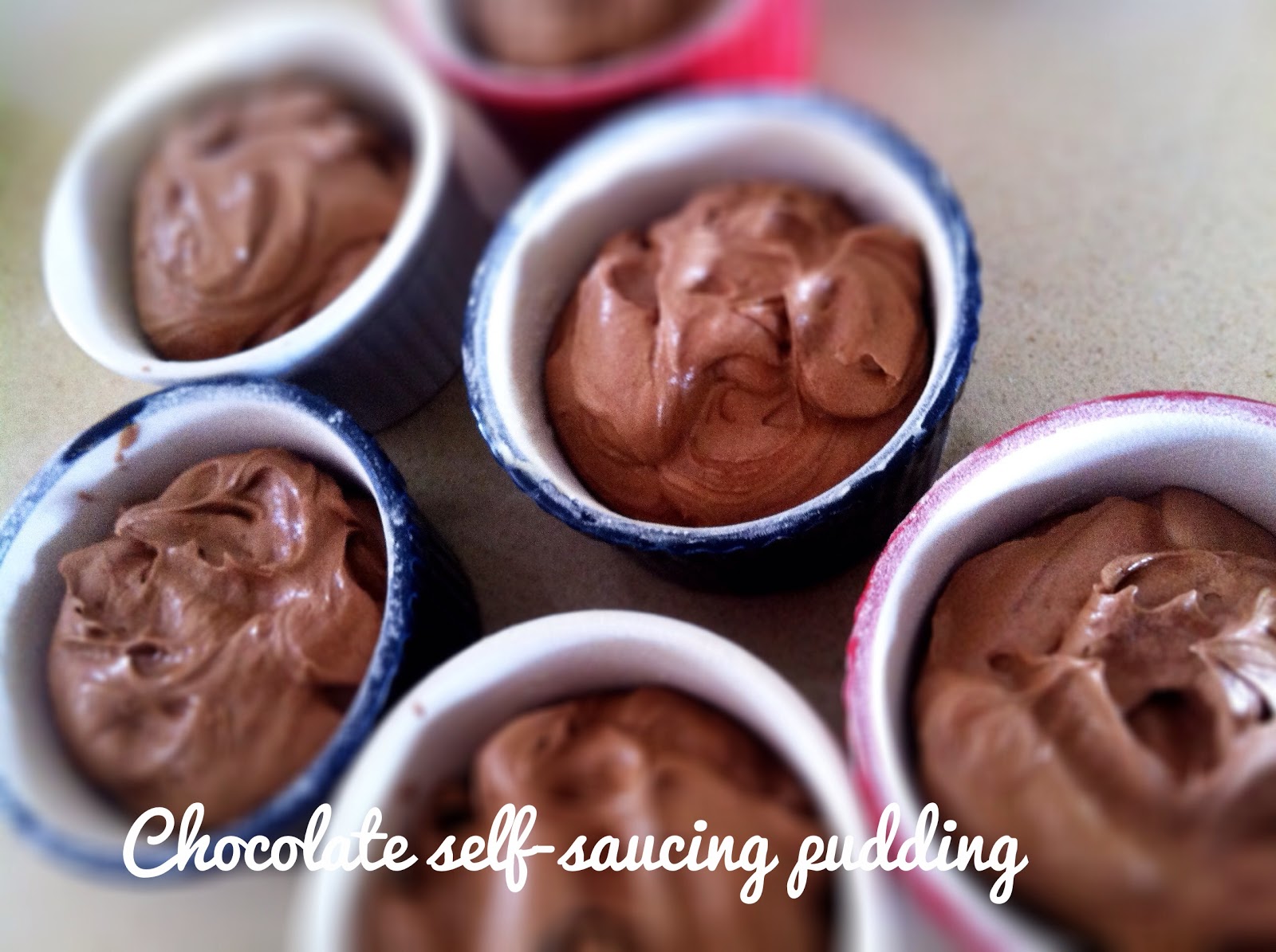 Chocolate self-saucing puddings