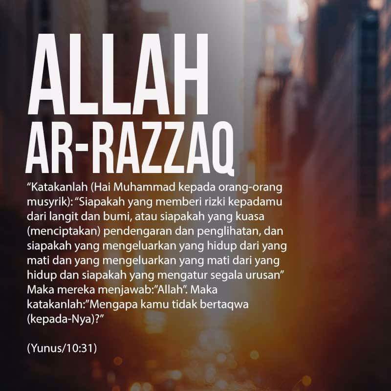 Allah Ar-Razaq yang Maha Pemberi Rezeki | Kaidah dan Dakwah Islam