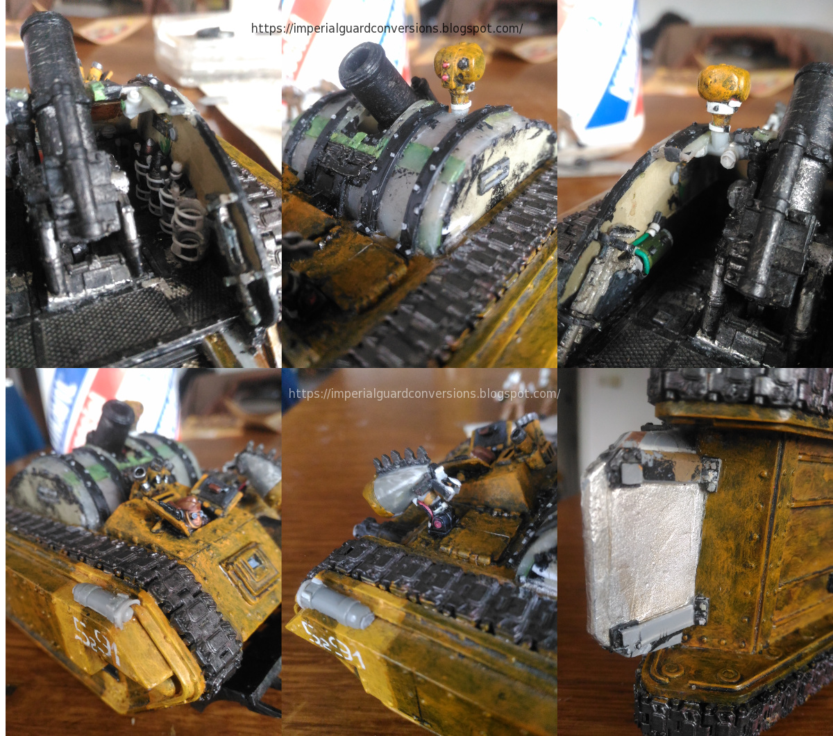 Imperial Guard Hobby: Tallarn tanks 1: armoured Griffon heavy mortar