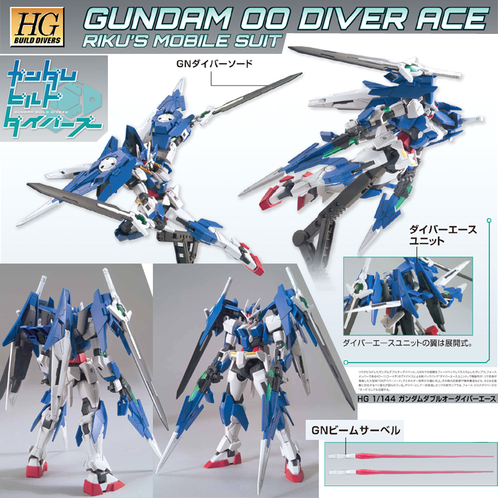 HobbyKid: HGBD 1/144 Gundam 00 Diver Ace