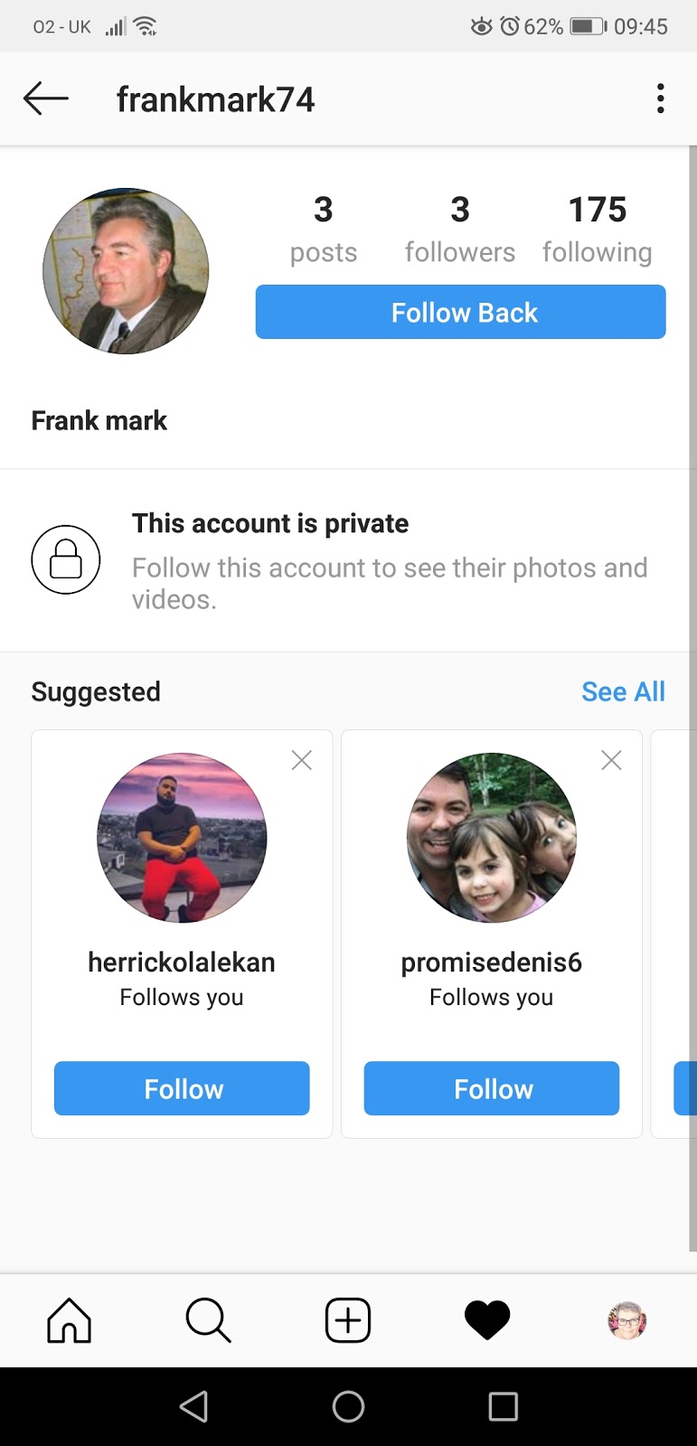 InstaScams: More fakes using the images of Uwe Hubertus Knoedlseder