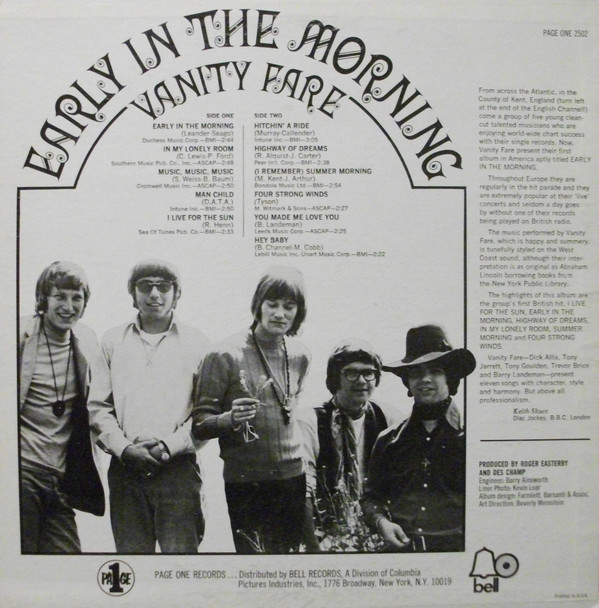 Pop On The Run: Harmony Pop: Vanity Fare - Early In The Morning 1970 ...