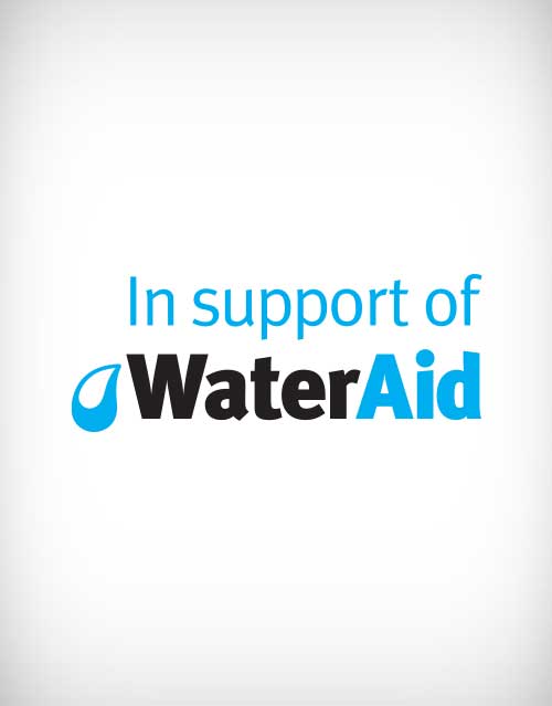 water aid in support vector logo