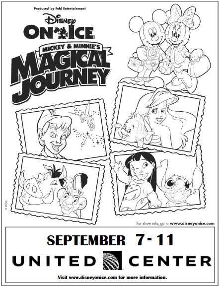 Sister Save -A- Lot: Disney On Ice: Coloring Sheet for Kids
