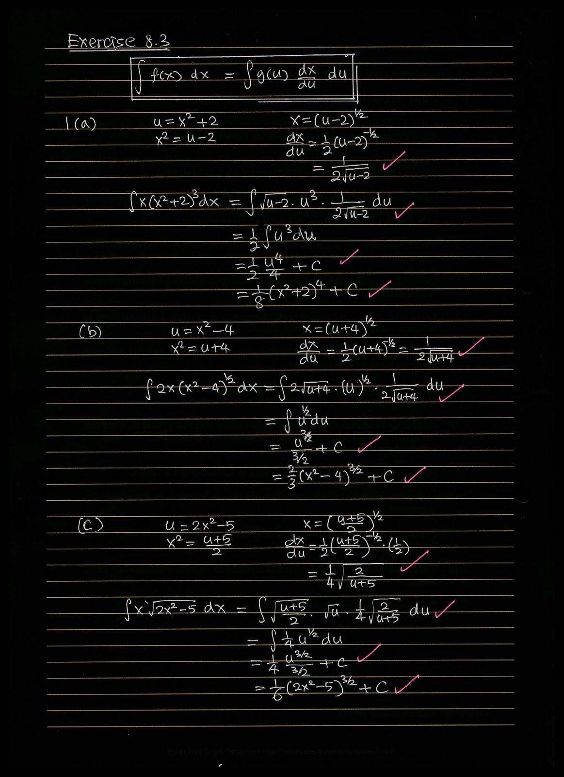 MATHEMATICS T STPM: INTEGRATION