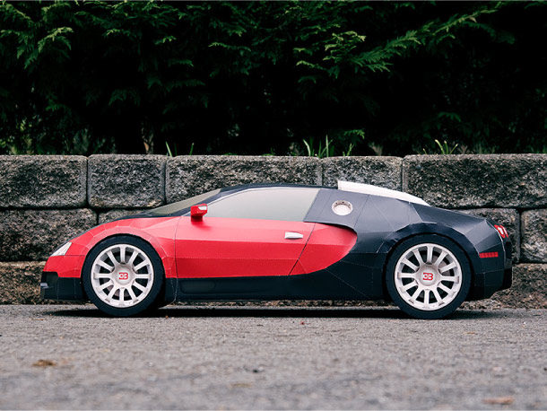 create2destroy: Bugatti Veyron Papercraft